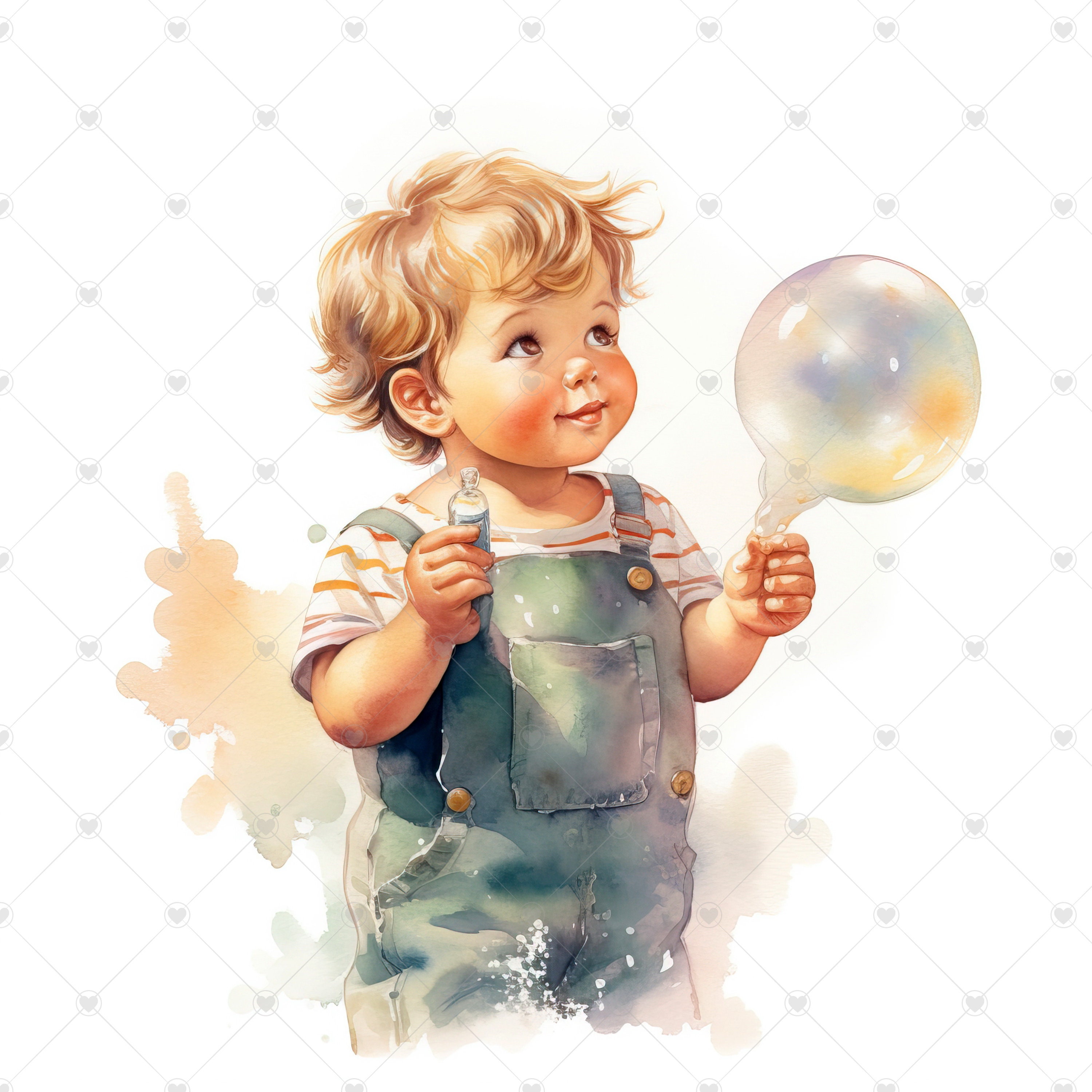 Little Boy Blowing Bubbles Clipart Bundle 10 High Quality - Etsy