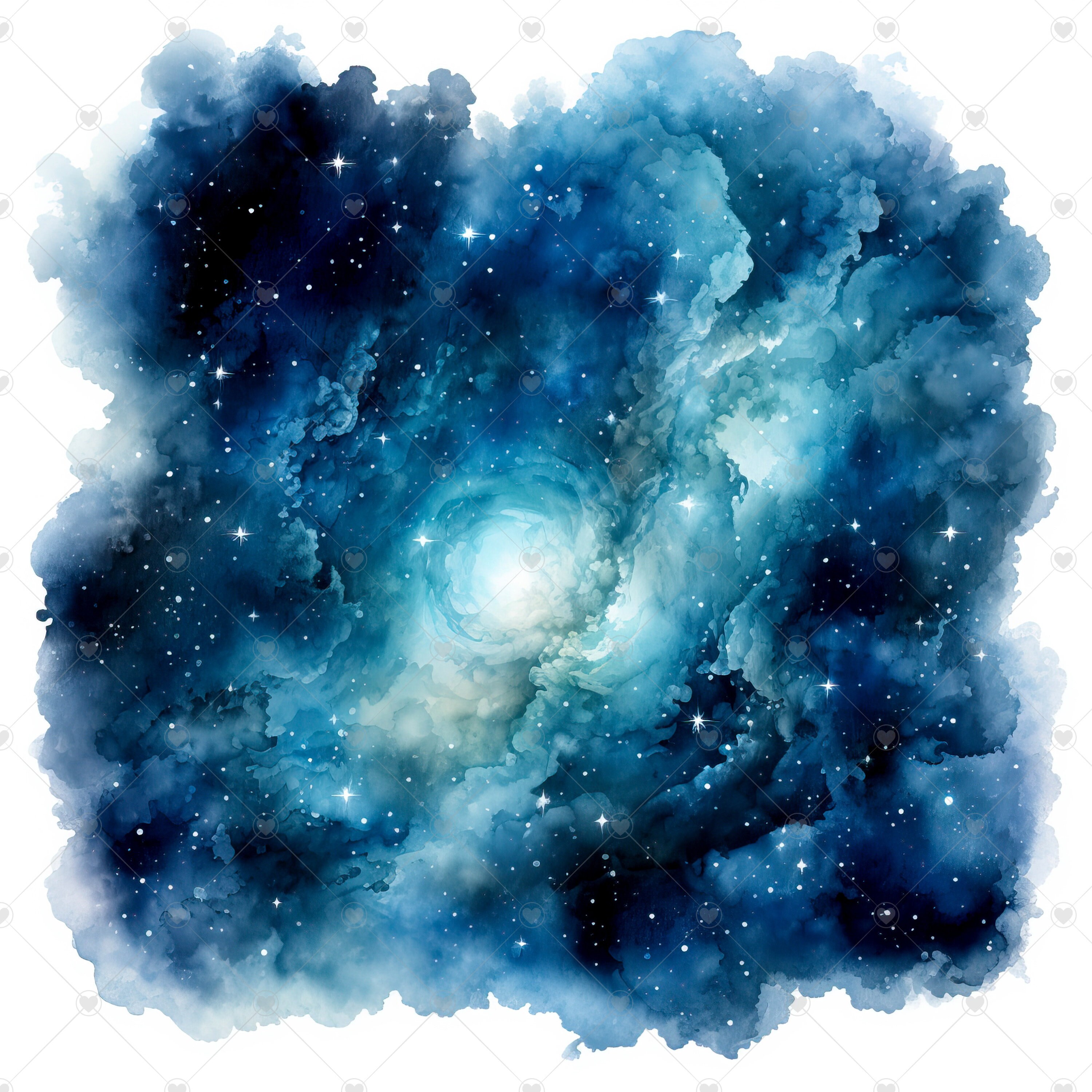 Watercolor Sky of Galaxies Clipart Bundle 10 High Quality - Etsy