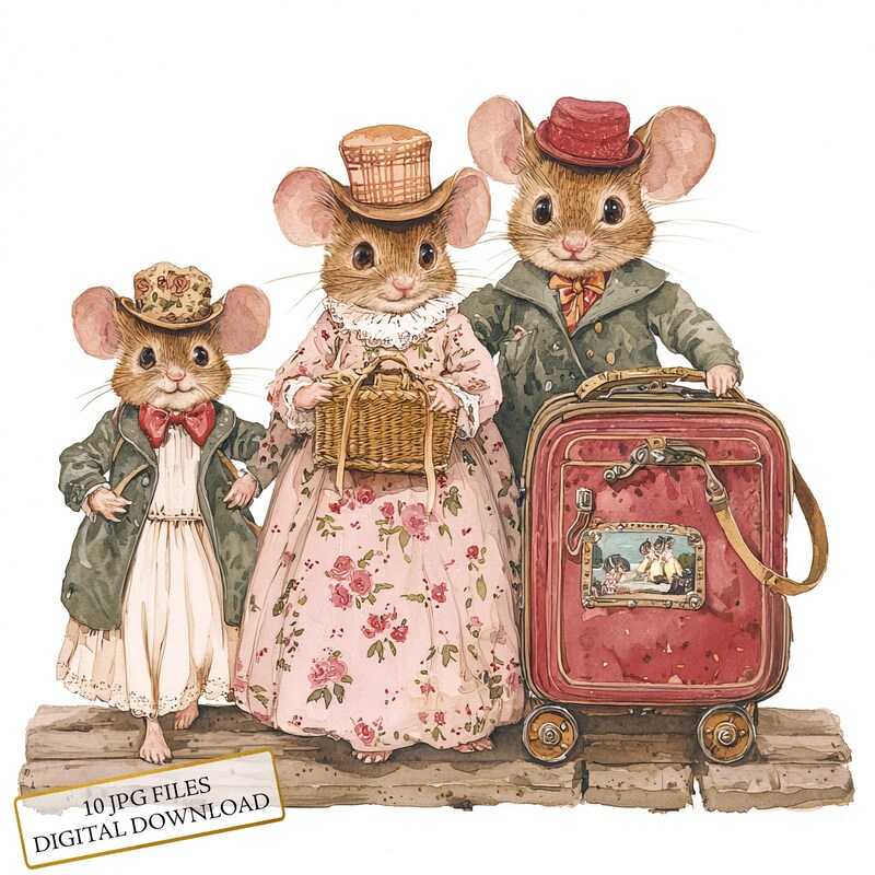 Mouse Family - Etsy