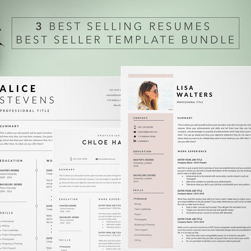 Resume and Cover Letter - Etsy