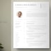 CV Resume Template With Photo, Paper Stationery, CV Template, Modern ...