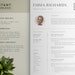 CV Resume Template With Photo, Paper Stationery, CV Template, Modern ...
