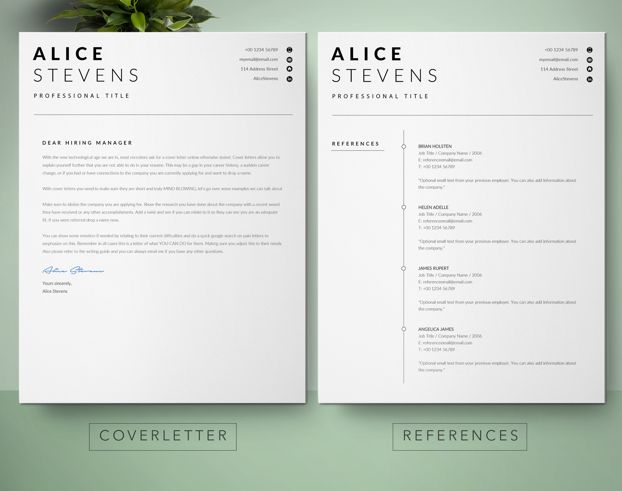 Resume Builder Resume Design Resume Pack Cv Template Cover Letter Free ...