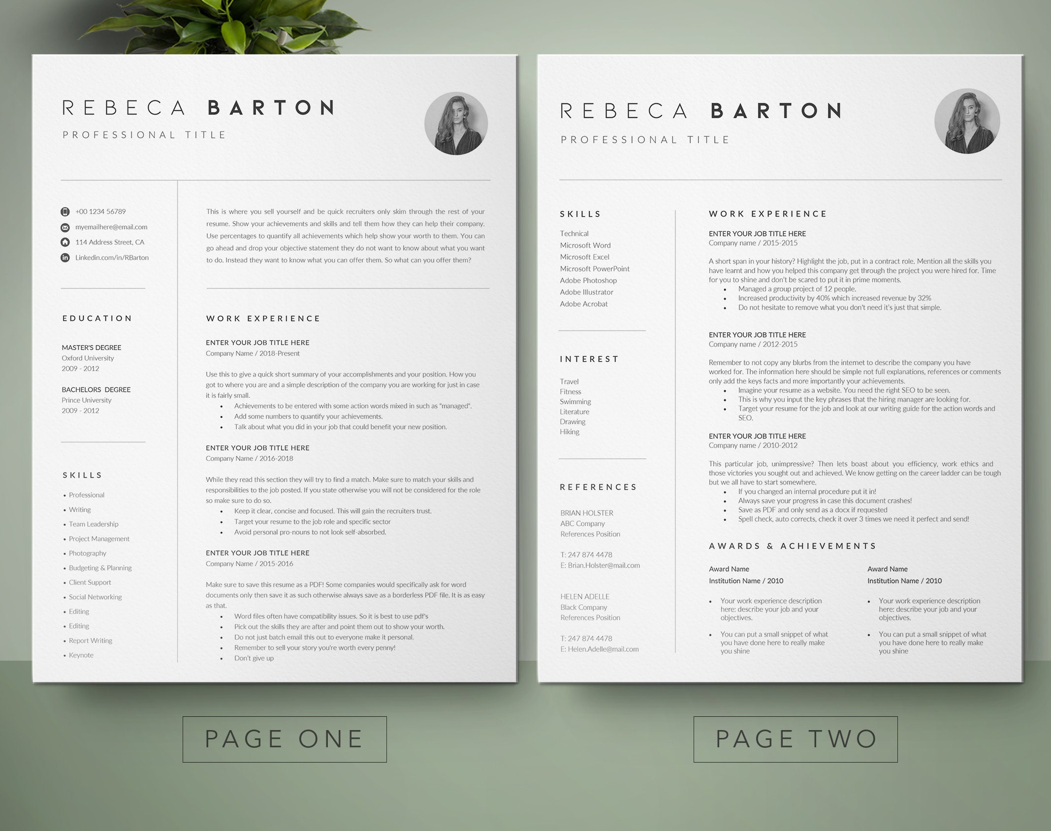 CV Resume Template Builder - Best Resumes Pack - Google Docs - Cv ...