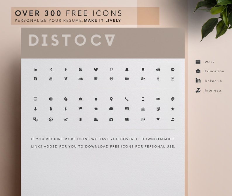 Marketing Resume Template CV Template CV Resume Curriculum | Etsy