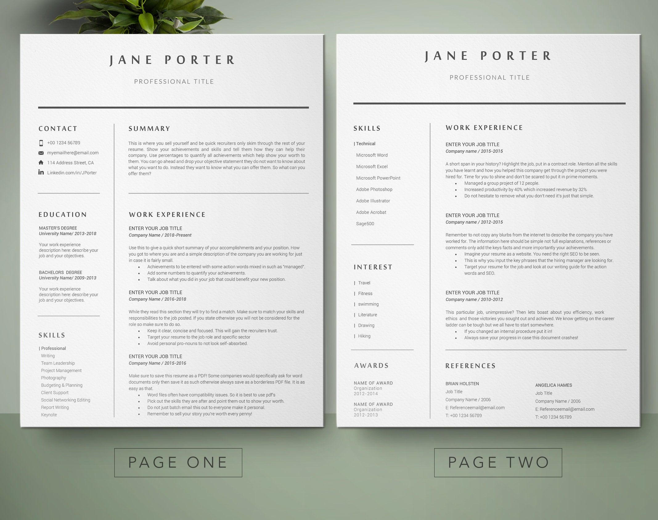 CV Resume Template Builder - Best Resumes Pack - Google Docs - Cv ...