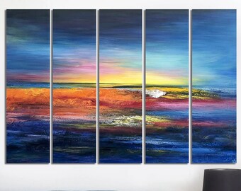 Canvas Wall Art Sunset - Etsy