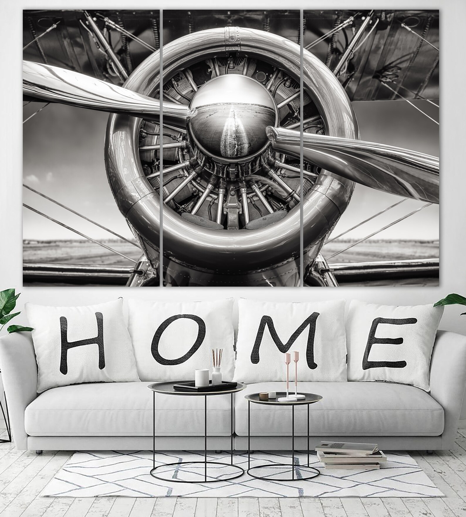 Airplane Propeller Canvas Wall Art Plane Multi Panel Poster - Etsy