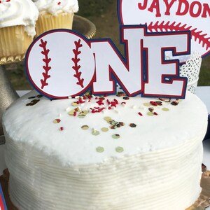 Baseball ONE Cake Topper - Etsy