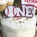 Baseball ONE Cake Topper - Etsy