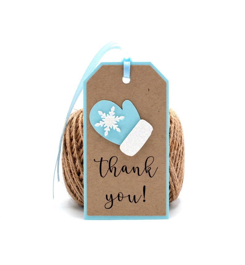 Winter Wonderland Thank You Tags; Mitten Thank You Tags; Holiday Thank ...
