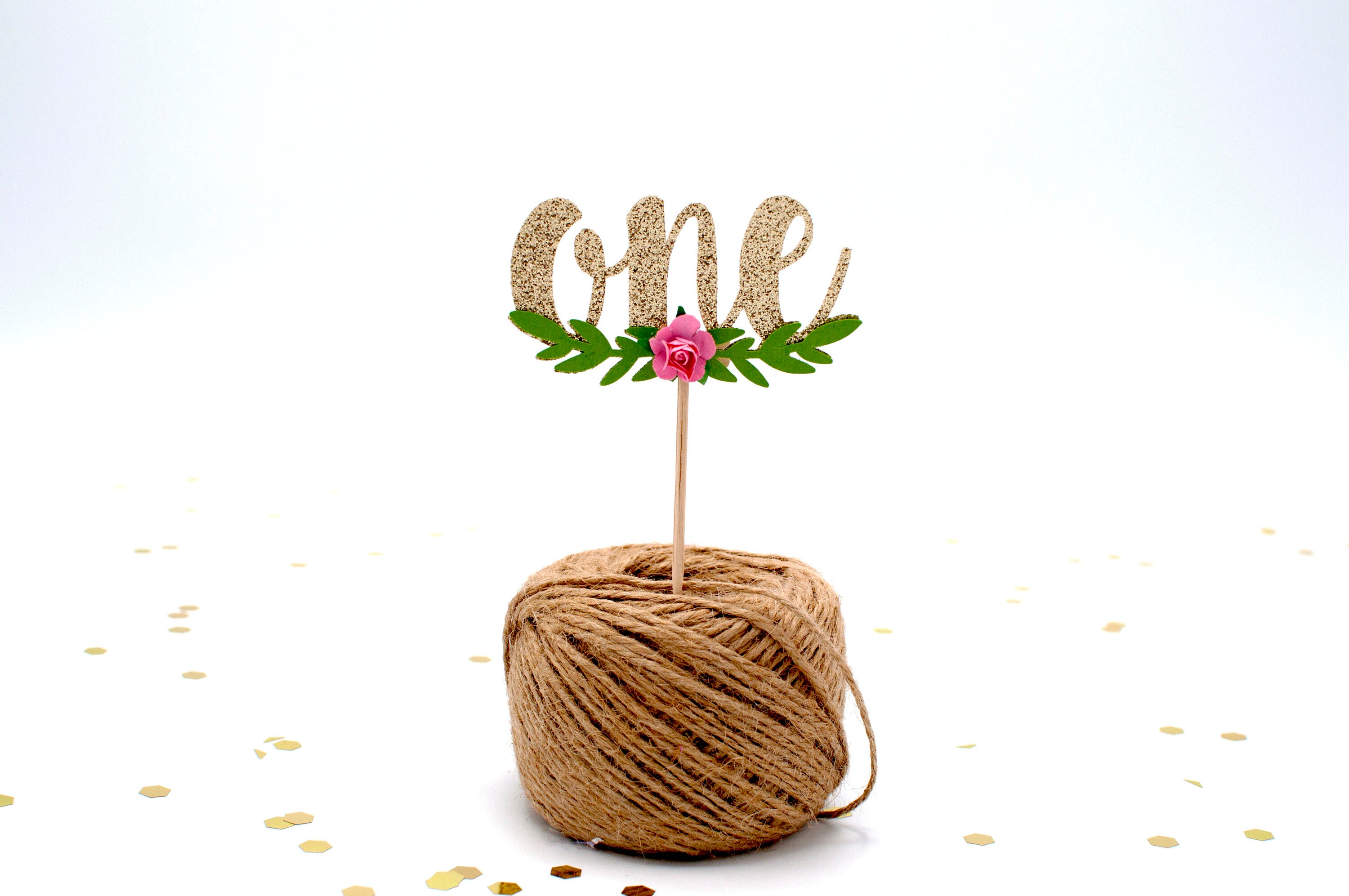 Boho ONE Cupcake Toppers - Etsy España