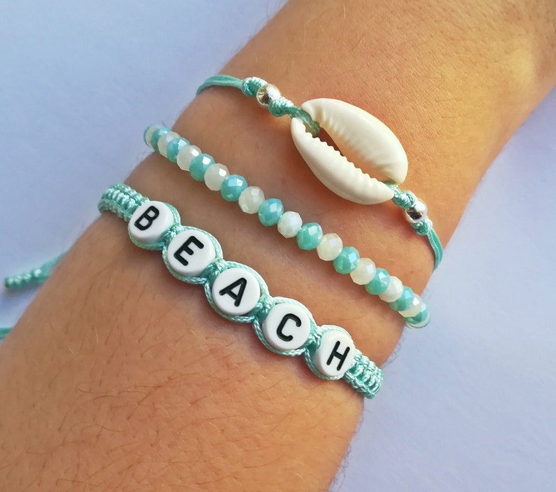 Set pulseras pulseras verano pulseras playeras Pulsera | Etsy