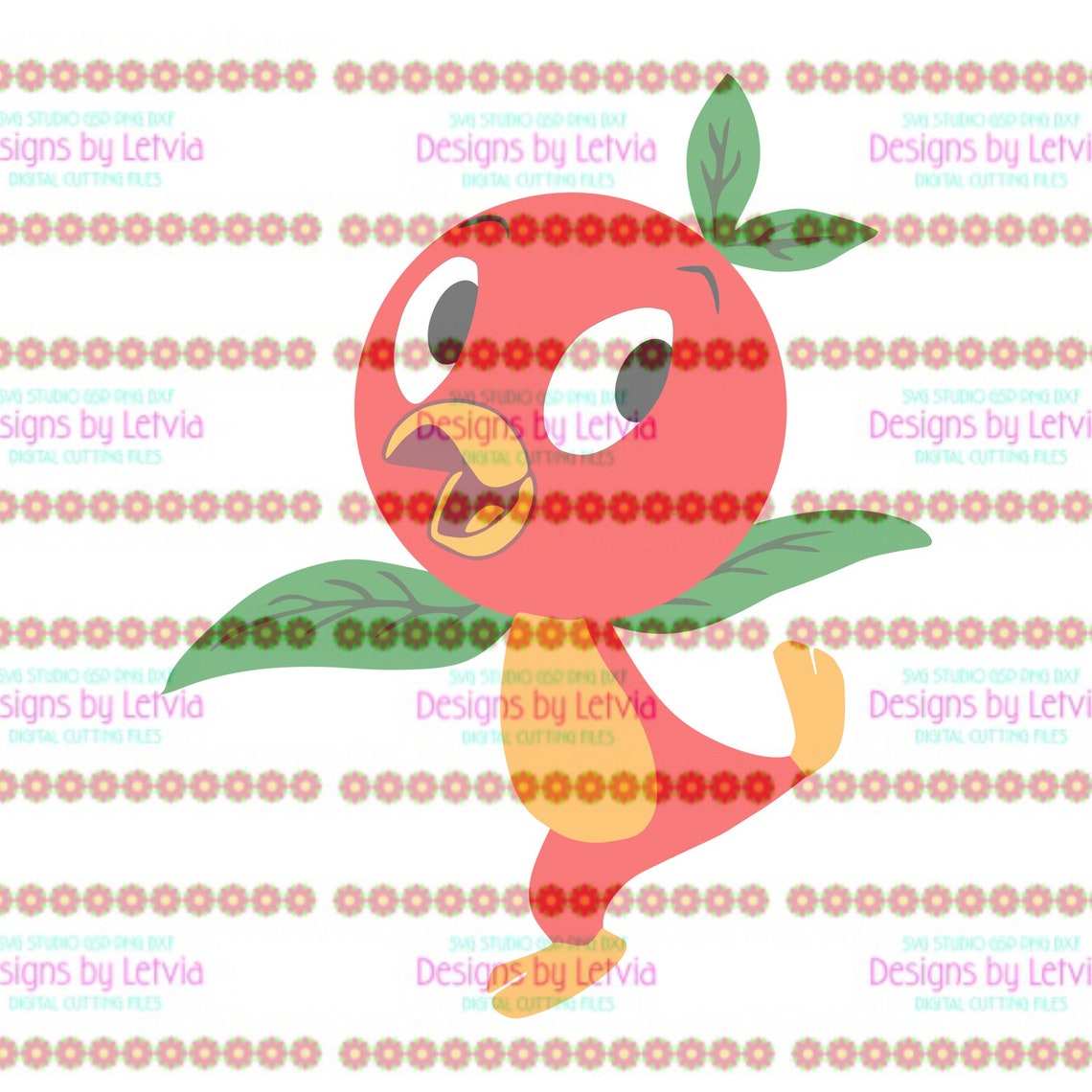 The Florida Orange Bird Layered SVG Digital Cut File - Etsy