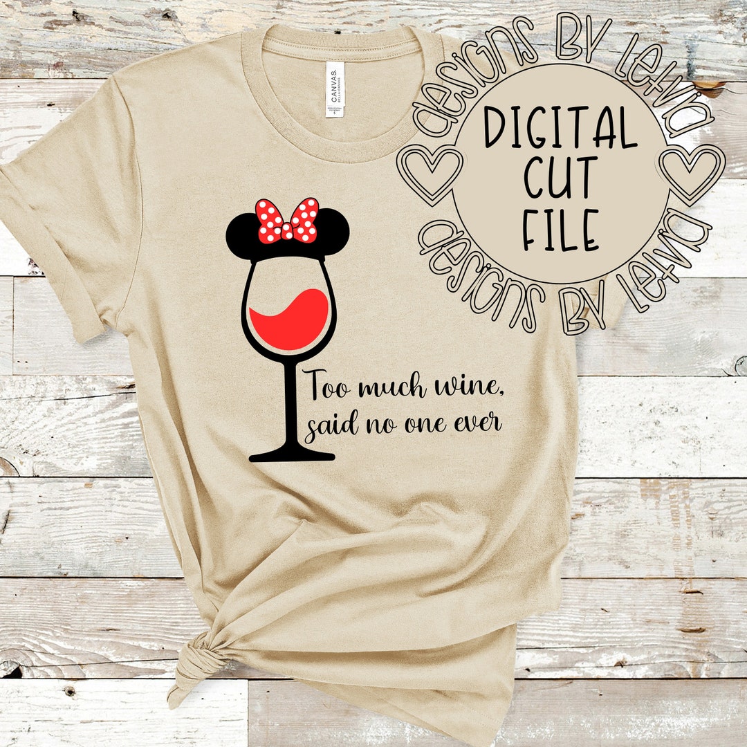 Minnie Mouse Wine Glass Epcot Center Food and Wine Festival Layered SVG ...