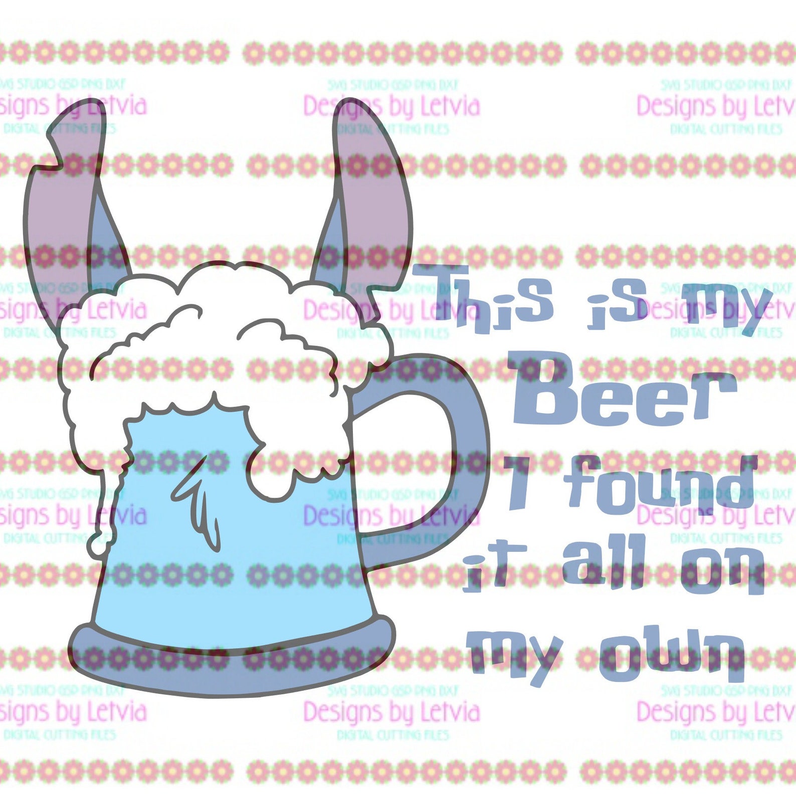 Lilo and Stitch Beer SVG This is My Beer I Found It on My Own - Etsy