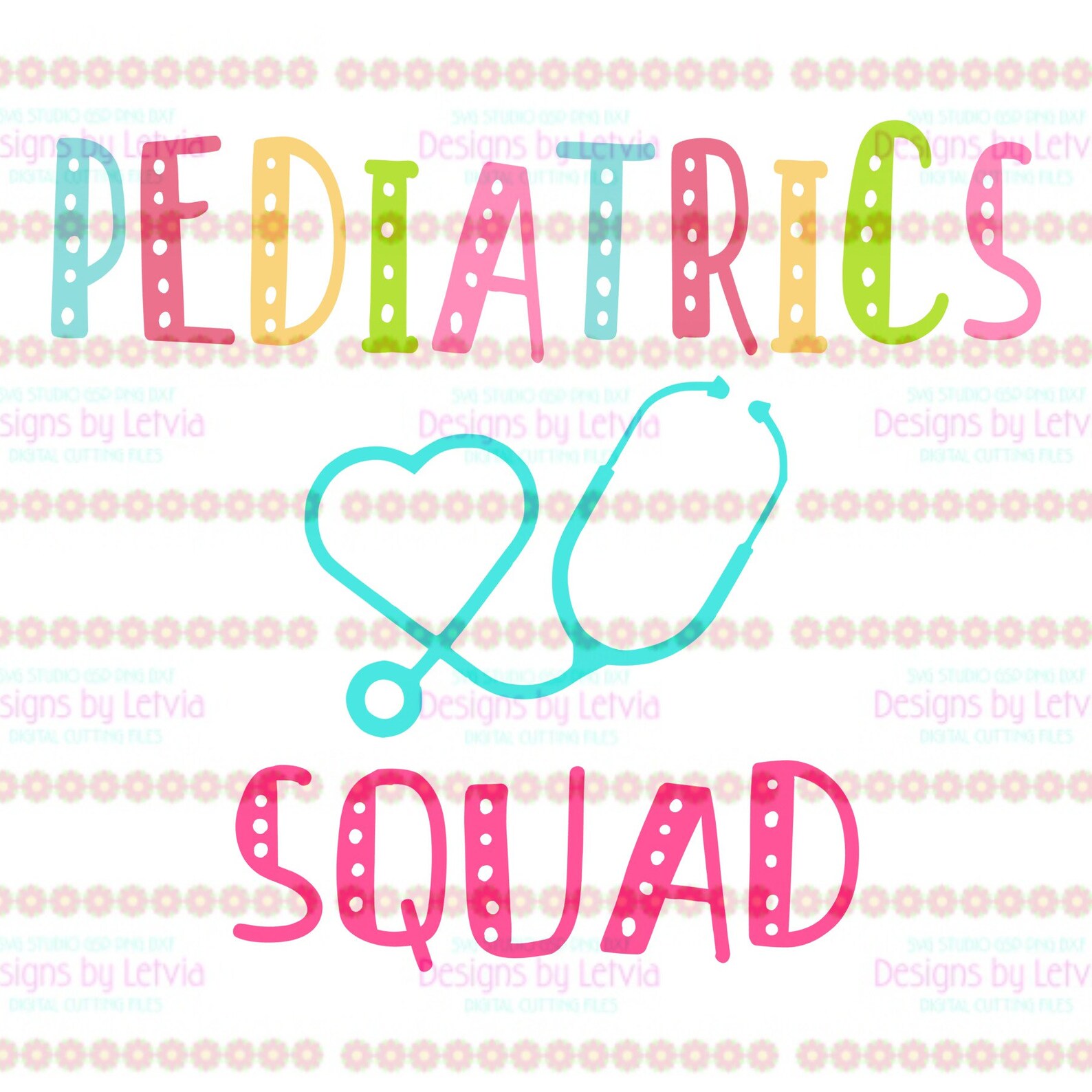 Pediatrics Squad Nurse Layered SVG Digital Cut File - Etsy