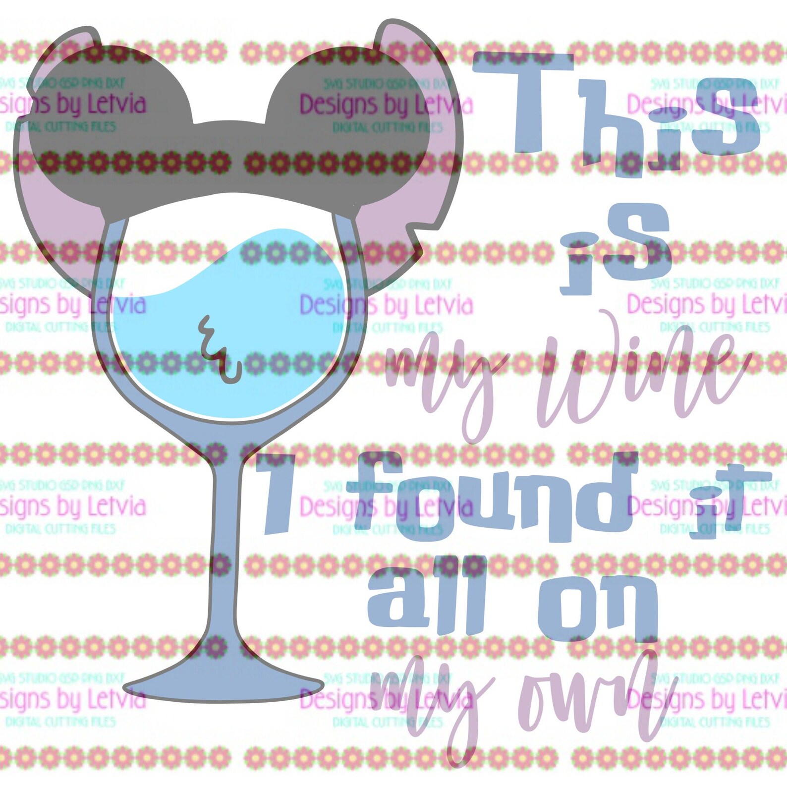 Lilo and Stitch Wine Glass Epcot Center Food and Wine Festival Layered ...