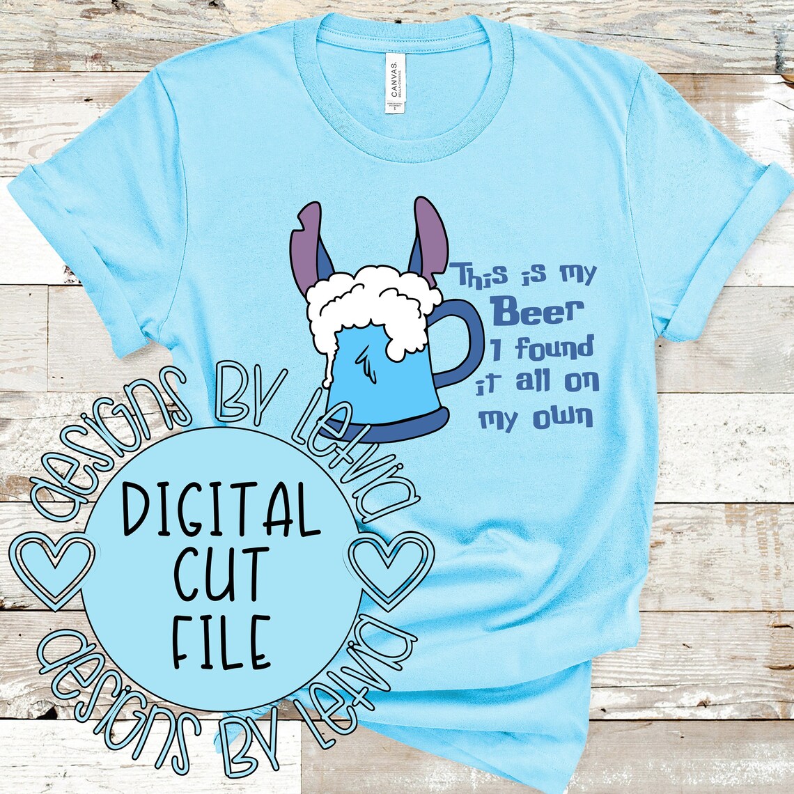 Lilo and Stitch Beer SVG This is My Beer I Found It on My Own - Etsy