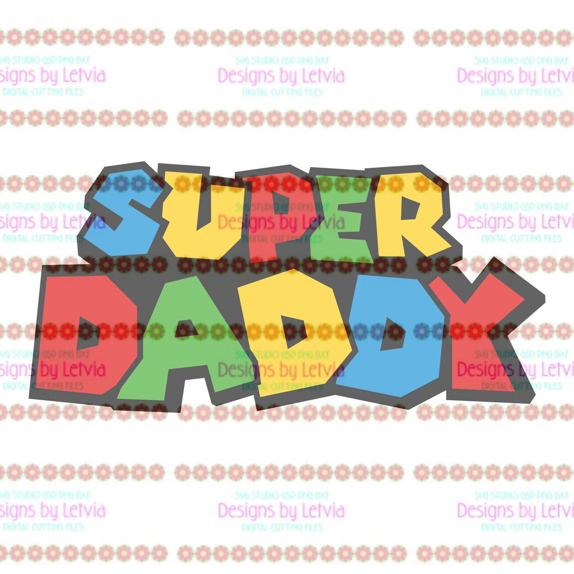Super Daddy Super Birthday Boy Layered SVG Digital Cut File | Etsy