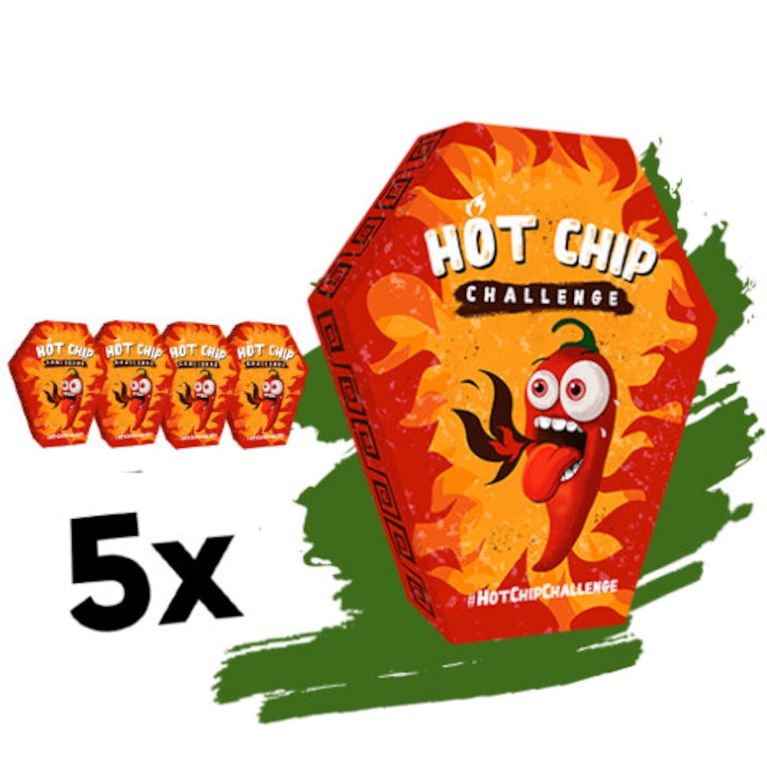 Ultimatives Hot Chip Challenge Geschenkpaket 5er Paket One Chip ...