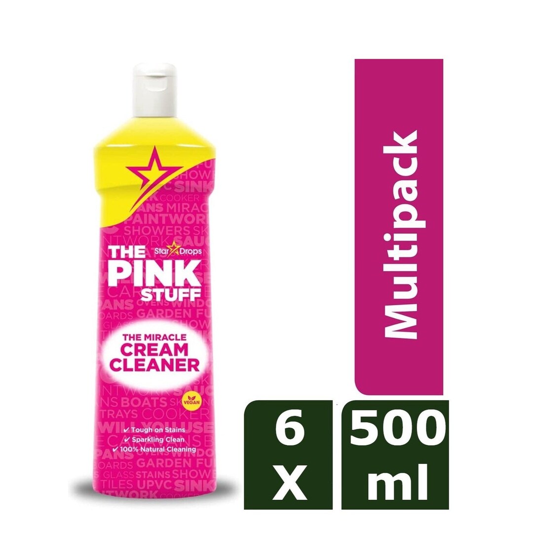 The Pink Stuff Cream Cleaner 6 X 500ml Value Pack Eco-friendly ...