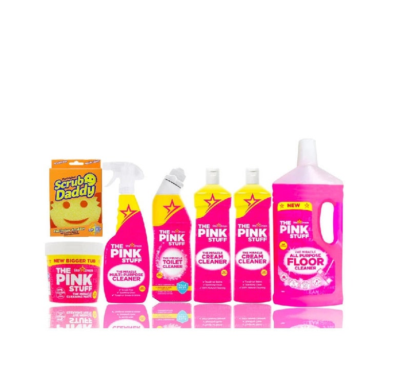 Pink Stuff Mega Set Scrub, Pasta 850g, Allesreiniger, Toilet, Cream ...