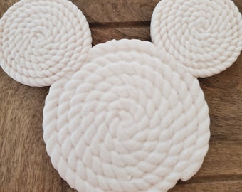 Mickey Mouse Rope Tray Organizer Disney Inspired, Livingroom Decor ...