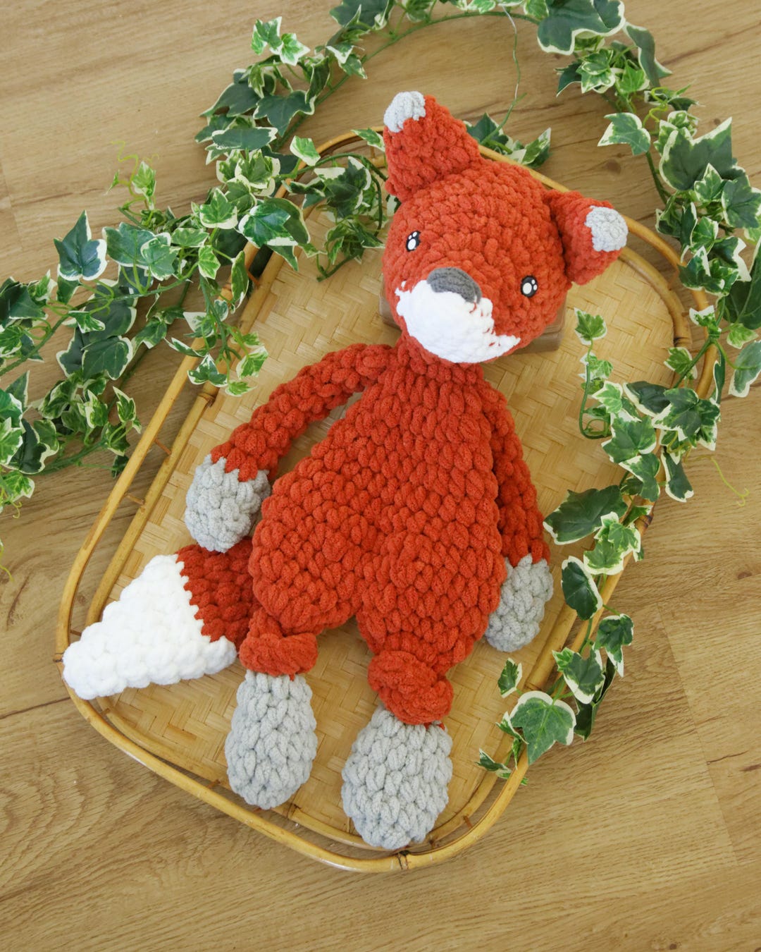 Crochet Fox Lovey| Kids Fox Snuggle Toy | Woodland Baby Shower Gift - Etsy