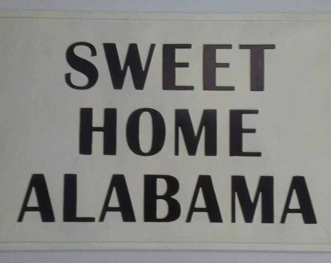 Sweet Home Alabama Metal Tin Embossed Sign - Etsy