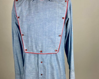 Western Bib Shirt - Etsy