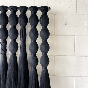 READY TO SHIP/ Black Wall Hanging/ Neutral Wall Art/ Fiber Art ...