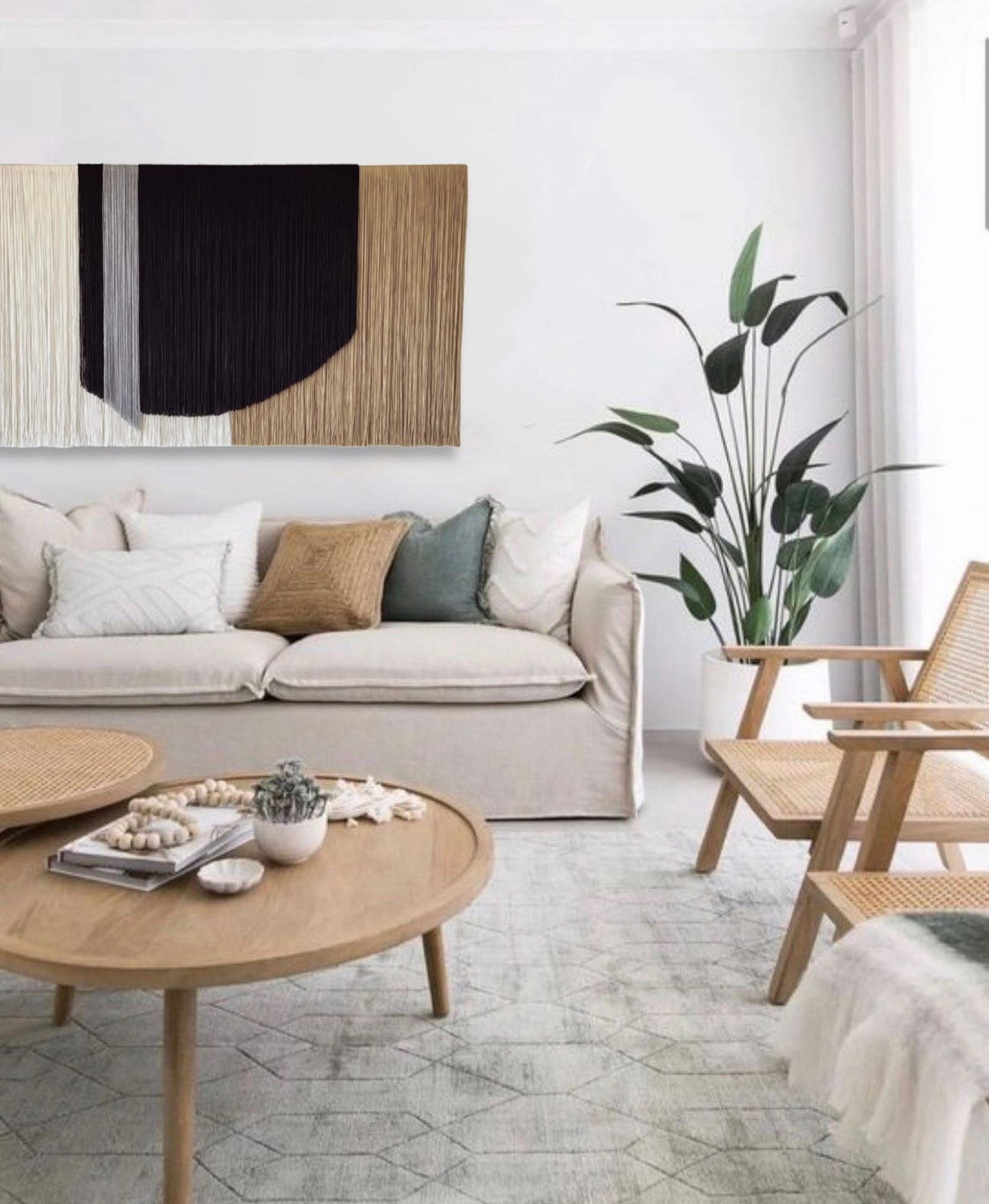 LARGE WALL Hanging/tapestry/color Blocked Art/abstract - Etsy