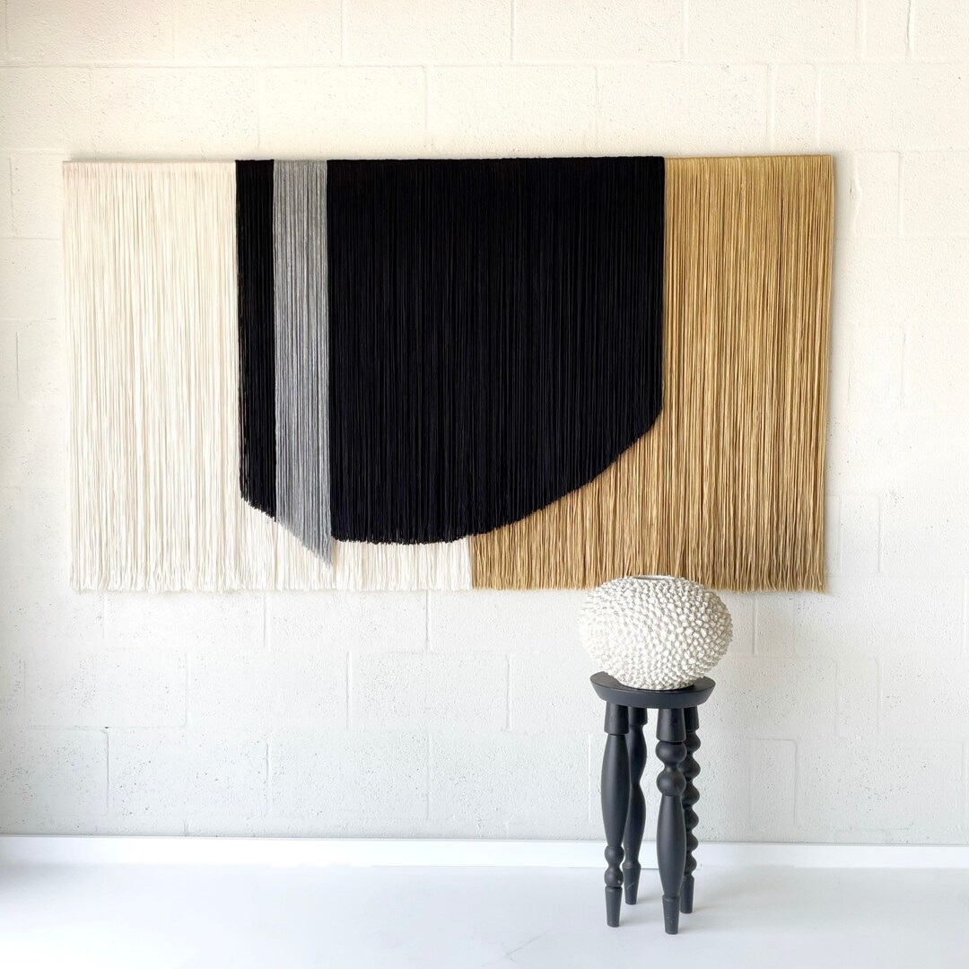 LARGE WALL Hanging/tapestry/color Blocked Art/abstract Art/fiber Art ...