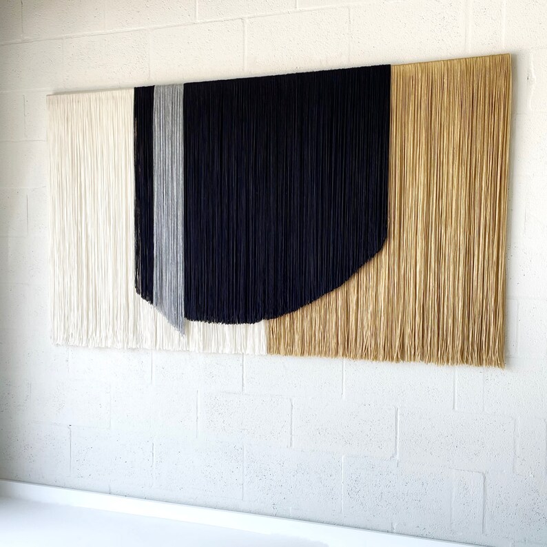 LARGE WALL Hanging/tapestry/color Blocked Art/abstract Art/fiber Art ...