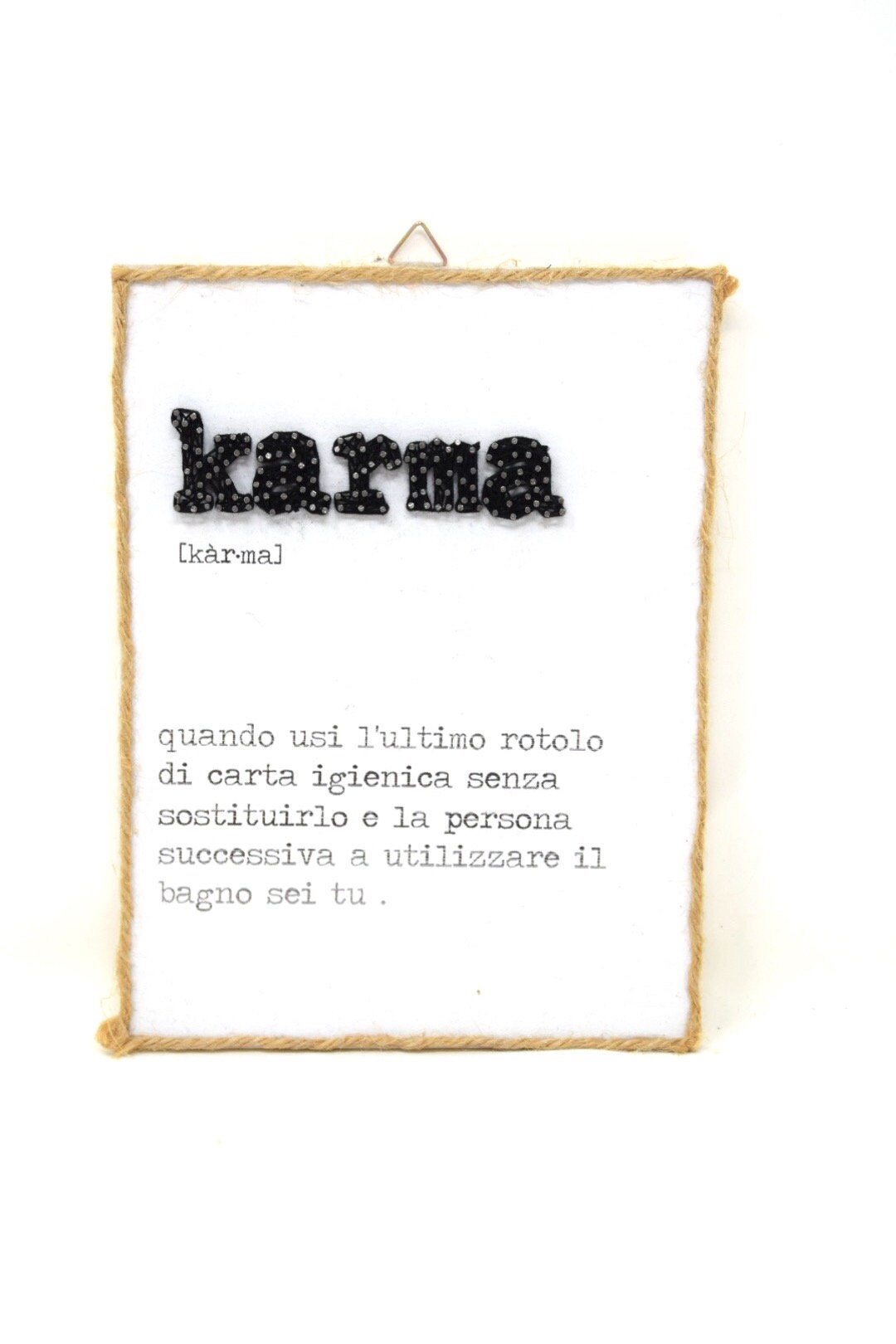 Karma String Art Wall Decoration - Etsy