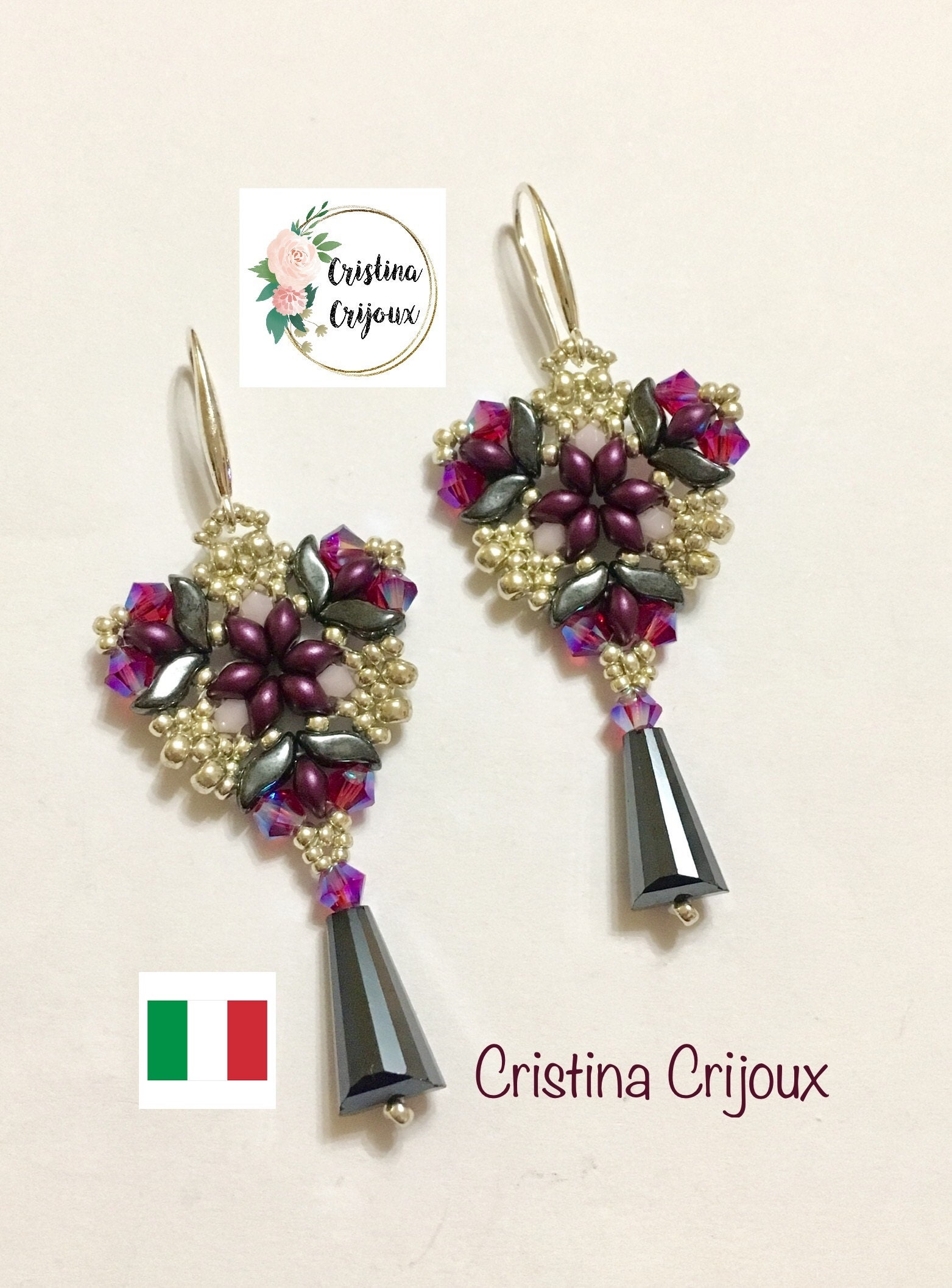 Tutorial Stormduo Earrings Tutorial Bicons Earrings Es-o Earrings ...