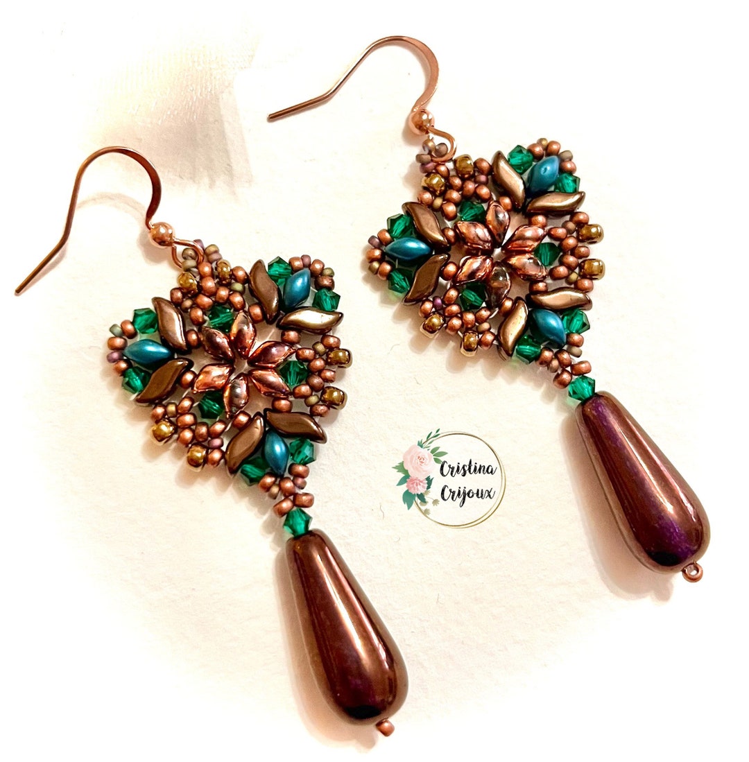 Tutorial Stormduo Earrings Tutorial Bicons Earrings Es-o Earrings ...
