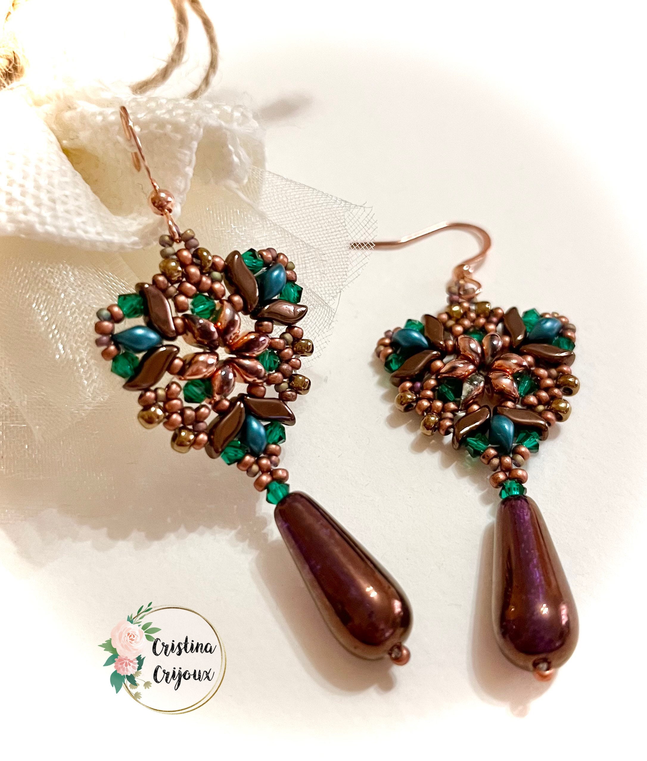 Tutorial Stormduo Earrings Tutorial Bicons Earrings Es-o Earrings ...