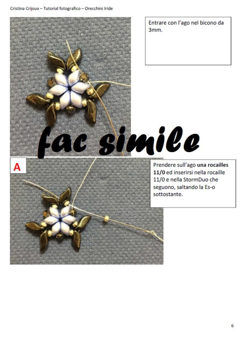 Tutorial Stormduo Earrings Tutorial Bicons Earrings Es-o | Etsy