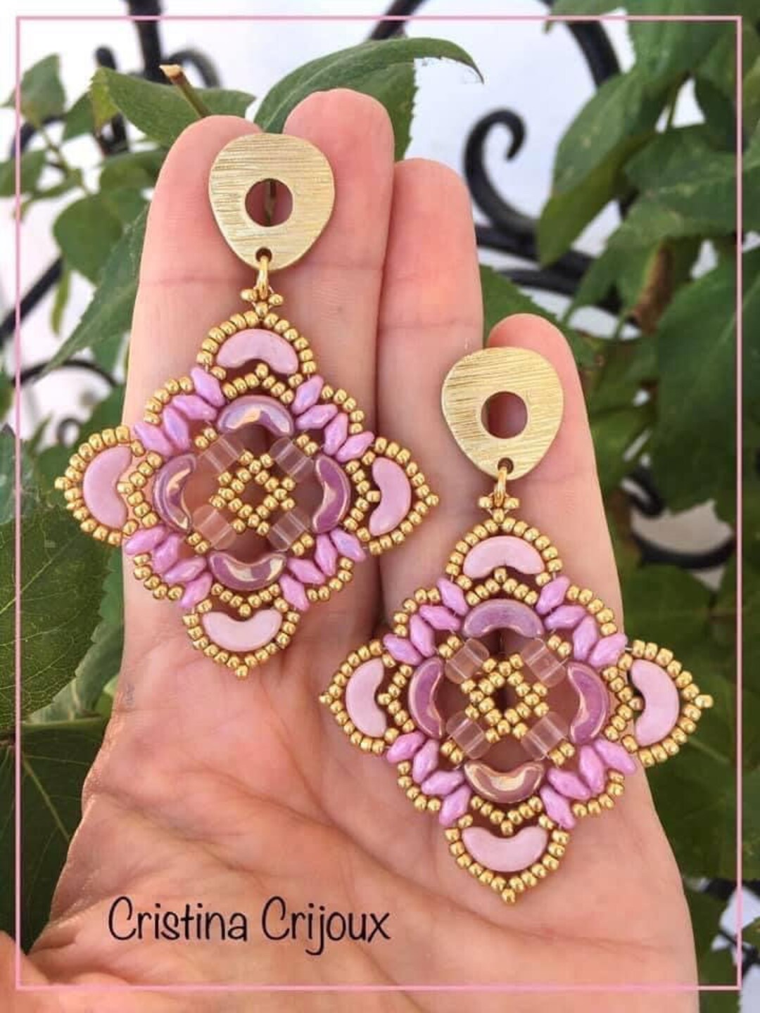 Tutorial PDF Earrings Françi, Tutorial Superduo Earrings, Tutorial ...