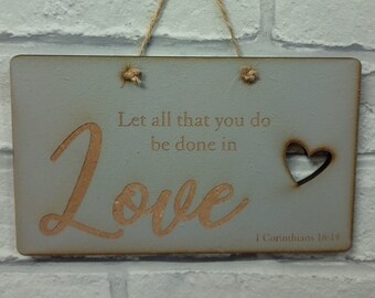 Bible Verse Plaque - Etsy UK