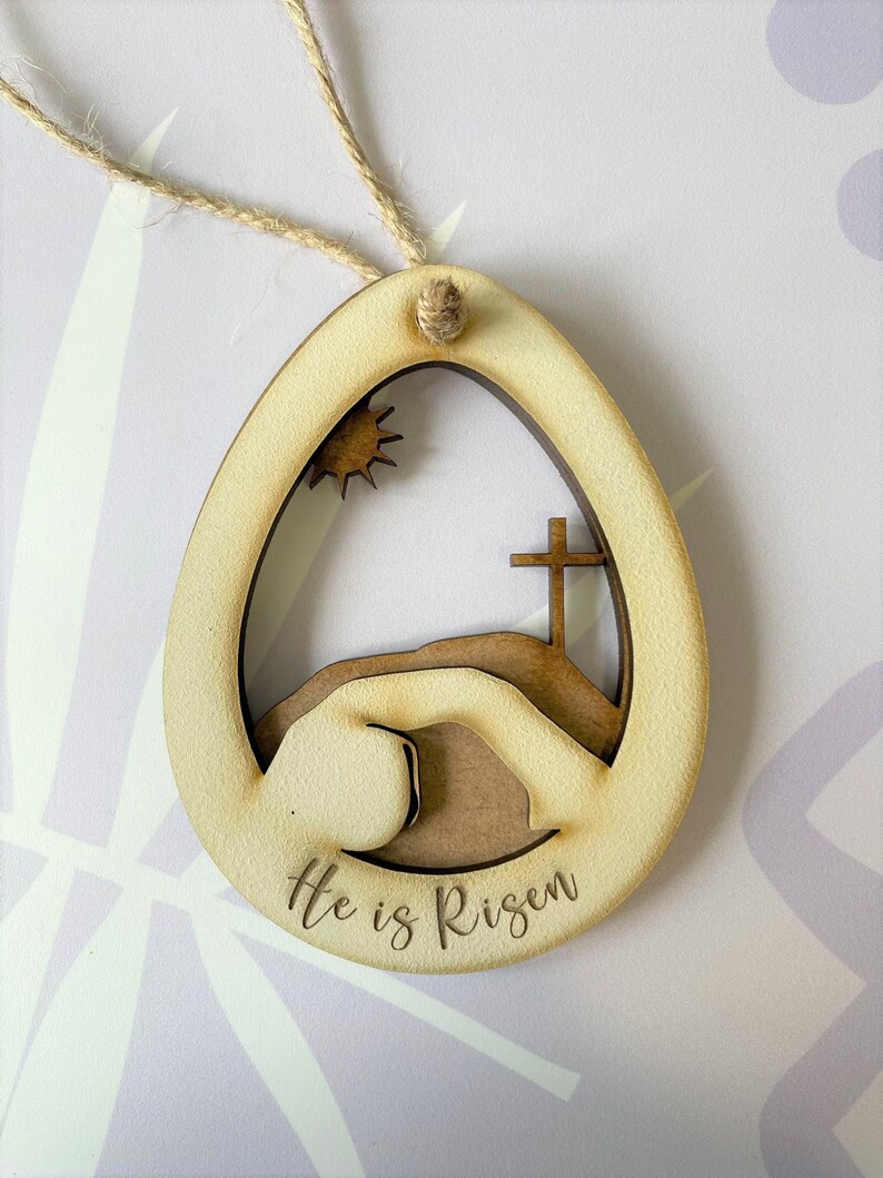 Christian Jesus Easter Egg Baubles/decorations Easter is for - Etsy UK