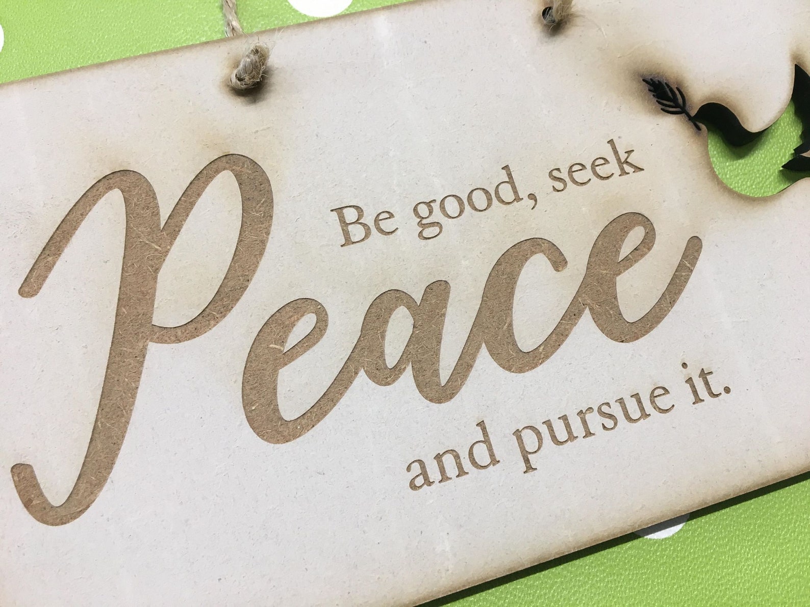 Be Good Seek Peace and Pursue It Psalm 34:14 Laser - Etsy UK