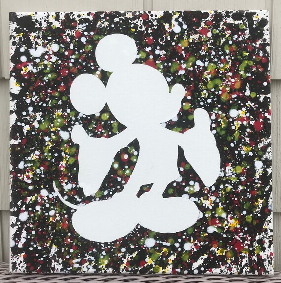 Splatter Paint Mickey Mouse
