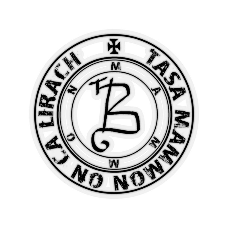 Mammon Sigil with Enn Transparent Stickers | Etsy