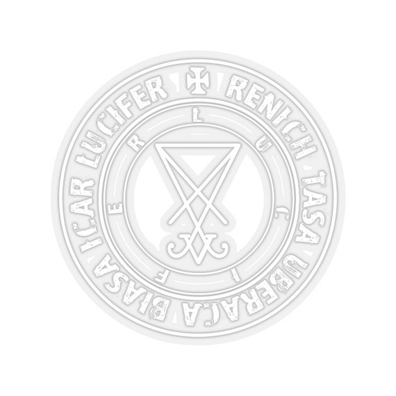 Lucifer Sigils With Enn Transparent Stickers white | Etsy