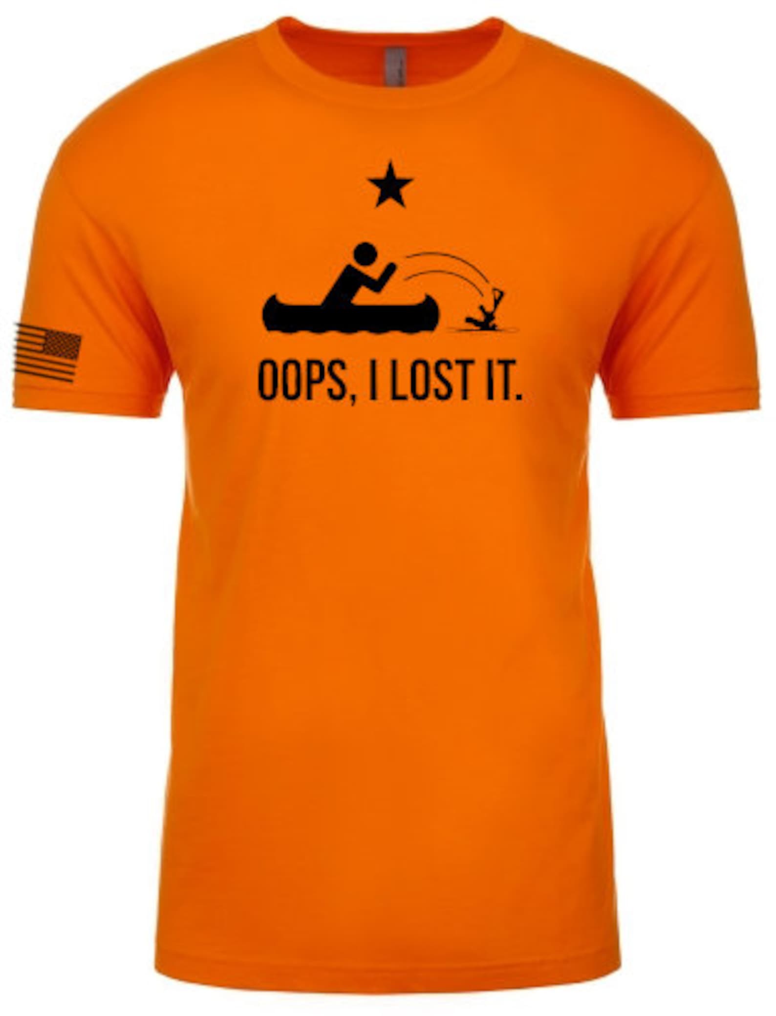 Oops I Lost It With American Flag on the Sleeve T-shirt | Etsy