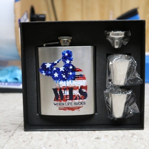 Flask Set Custom Printed With Your Logo/image/name - Etsy