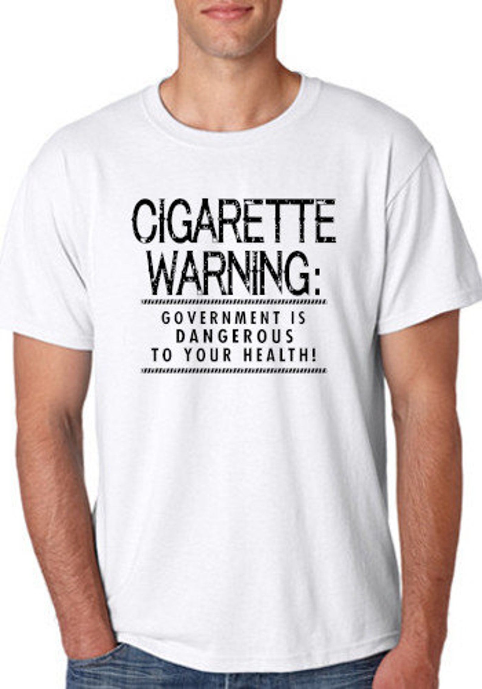 Cigarette Warning Tee Shirt | Etsy